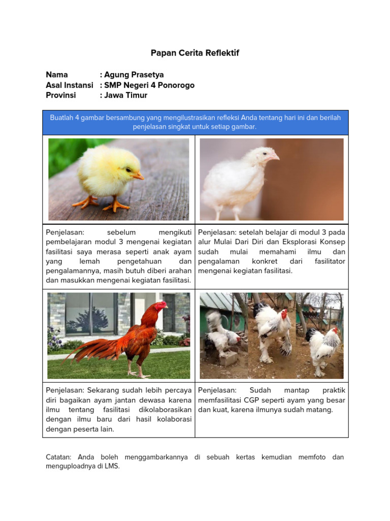 Refleksi Model Papan Cerita Reflektif Hari Ke 9 | PDF | Karier & Perkembangan