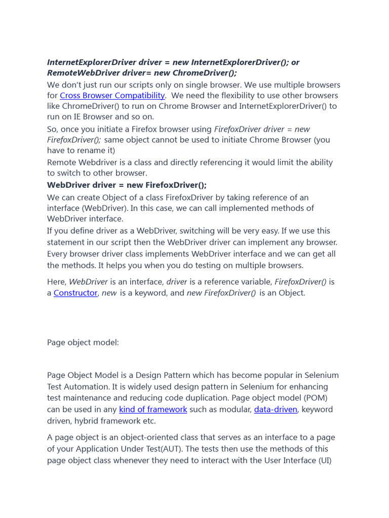 Selenium Notes Download Free Pdf Selenium Software Class