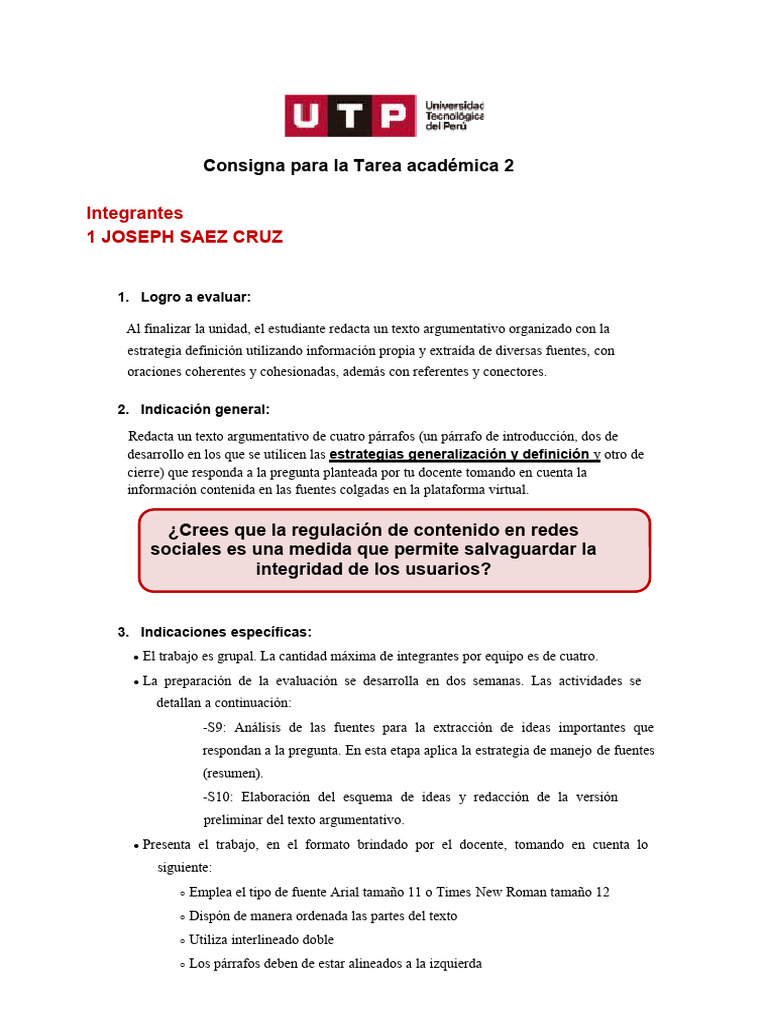 Formato de Redacción TA2 - 2024-I | PDF | Acoso cibernético | Internet
