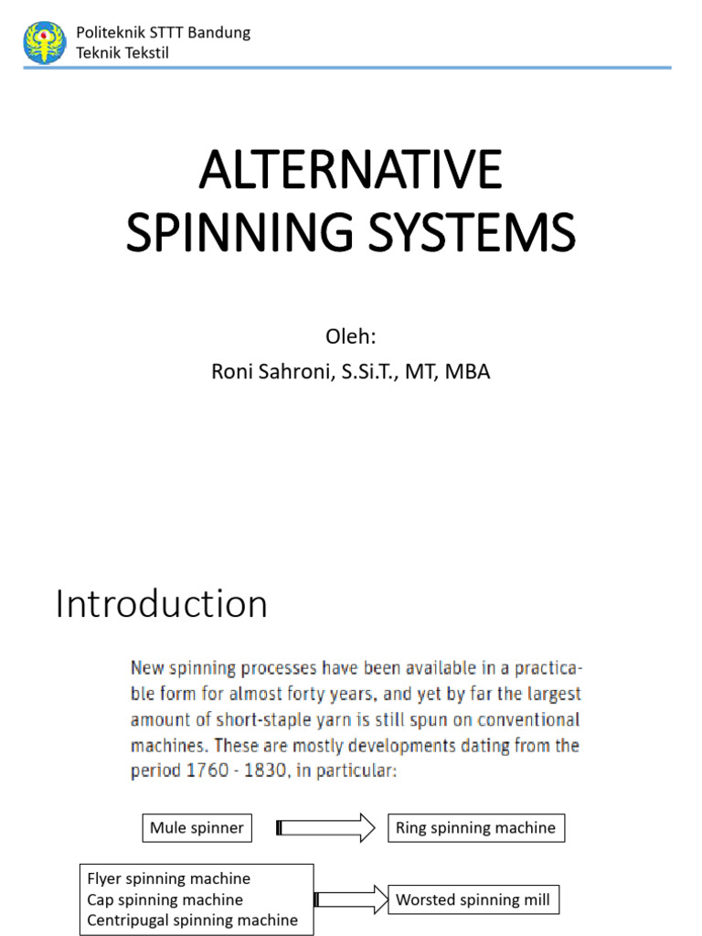 Alternative Spinning | PDF | Technology & Engineering