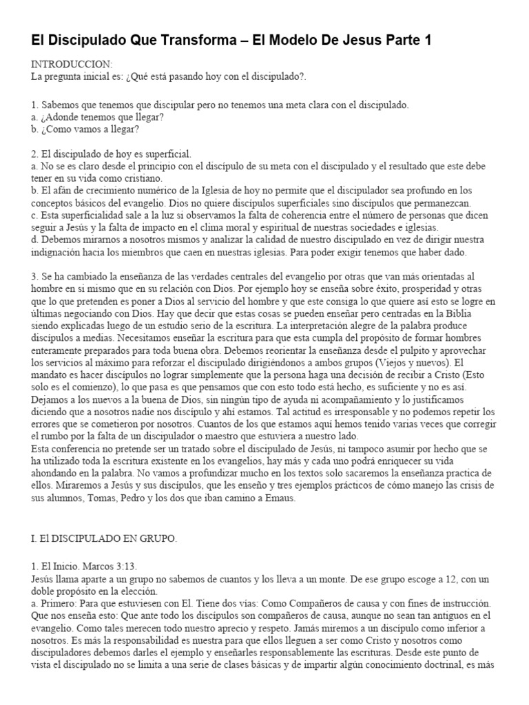 El Modelo de Jesus | PDF | Jesús | María, madre de Jesús