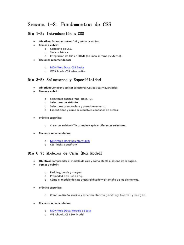 Linea de aprendizaje de CSS paso a paso | Descargar gratis PDF | Desarrollo de software ...