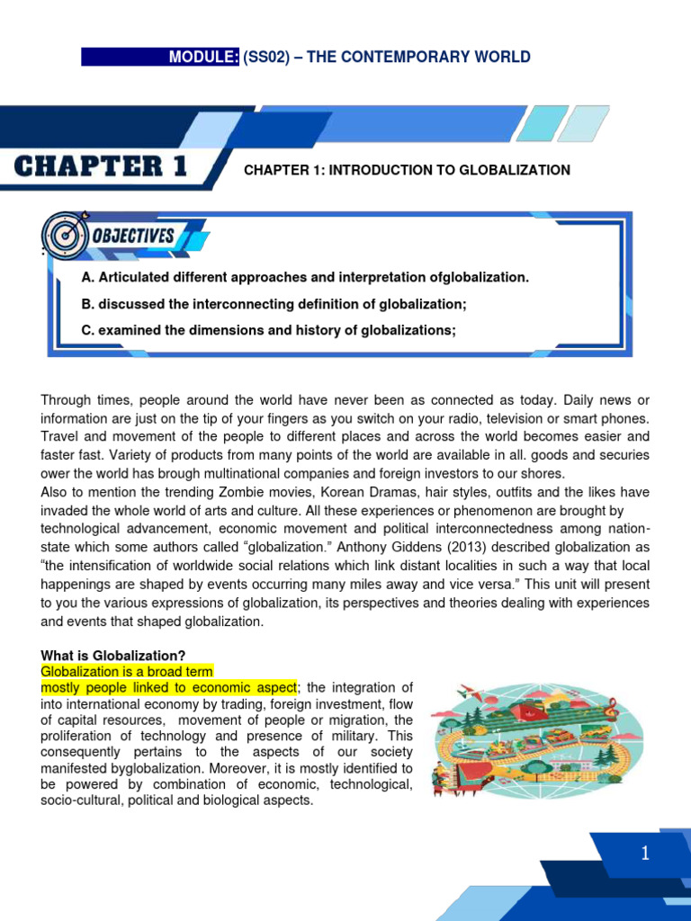 SS02 - Chapter 1 | PDF | Globalization | Trade
