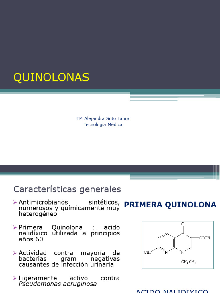 Clase 4 - Quinolonas | PDF | Microbiología | Biología