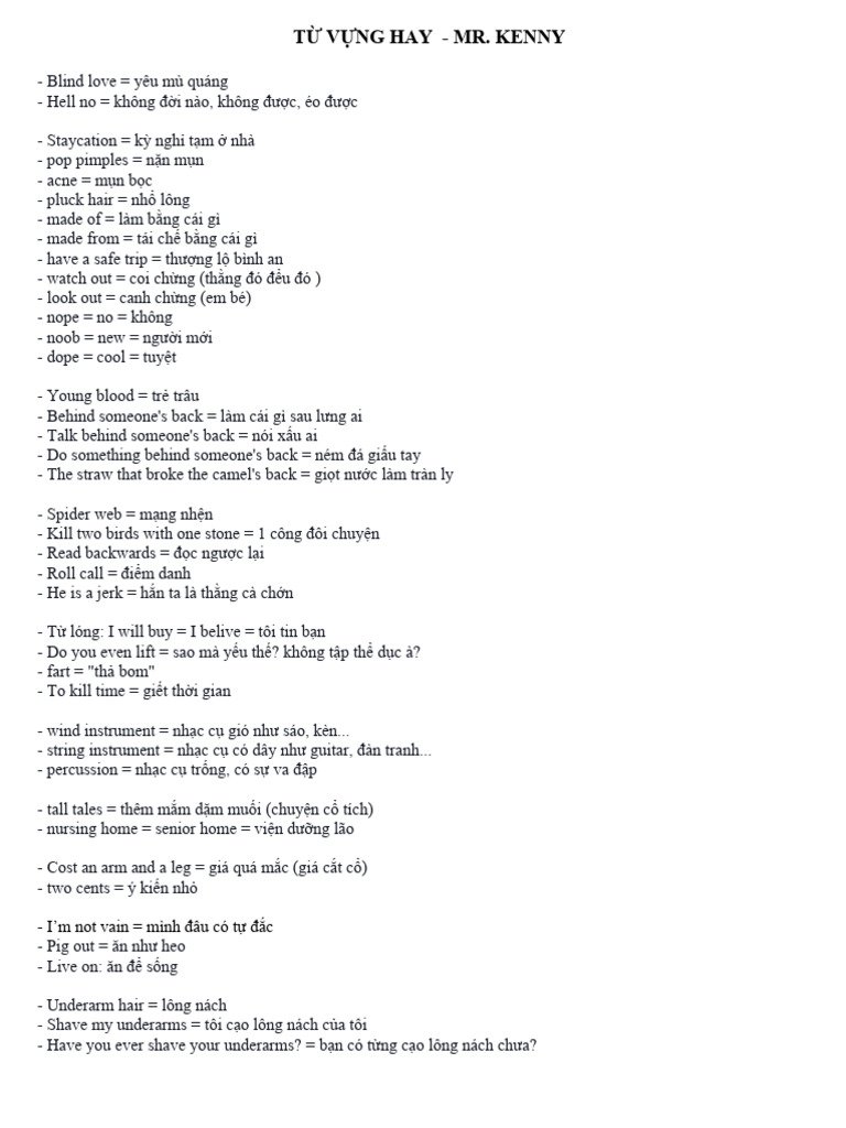 T V NG Hay Kenny | PDF