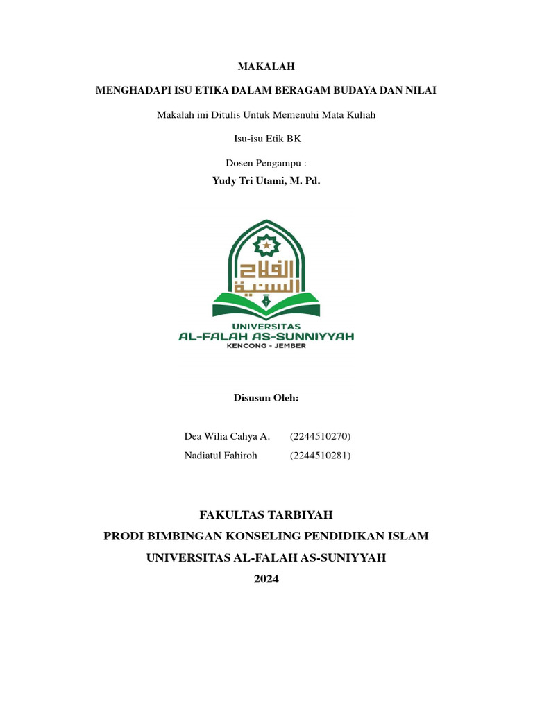 Isu - Isu Etik BK - K7 | PDF