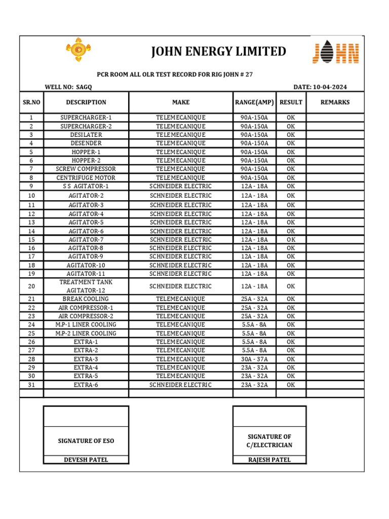 Olr Test Record 13-04-2024 | PDF | Turbomachinery | Mechanical Engineering