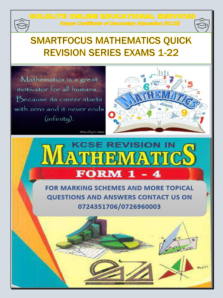 Maths Pp1 and 2 Quick Series Revision - Compressed | PDF | Arithmetic | Mathematics