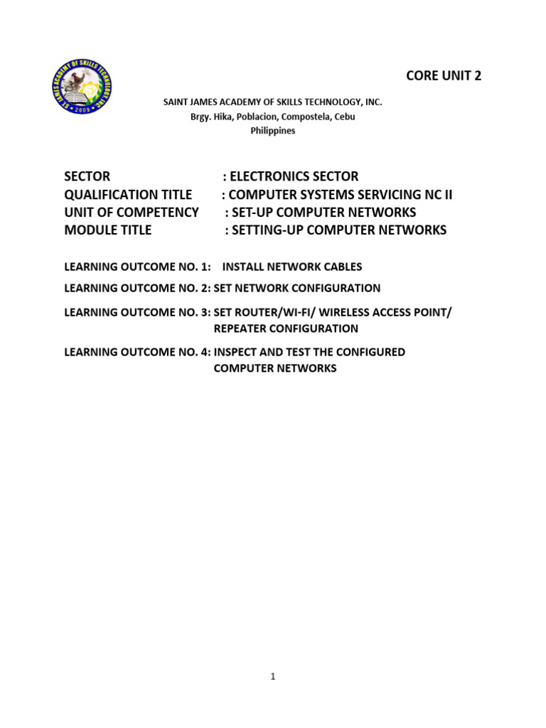 CSS Core Unit 2 | PDF | Network Switch | Computer Network