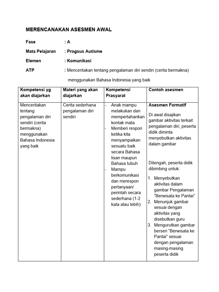 Merencanakan Asesmen | PDF