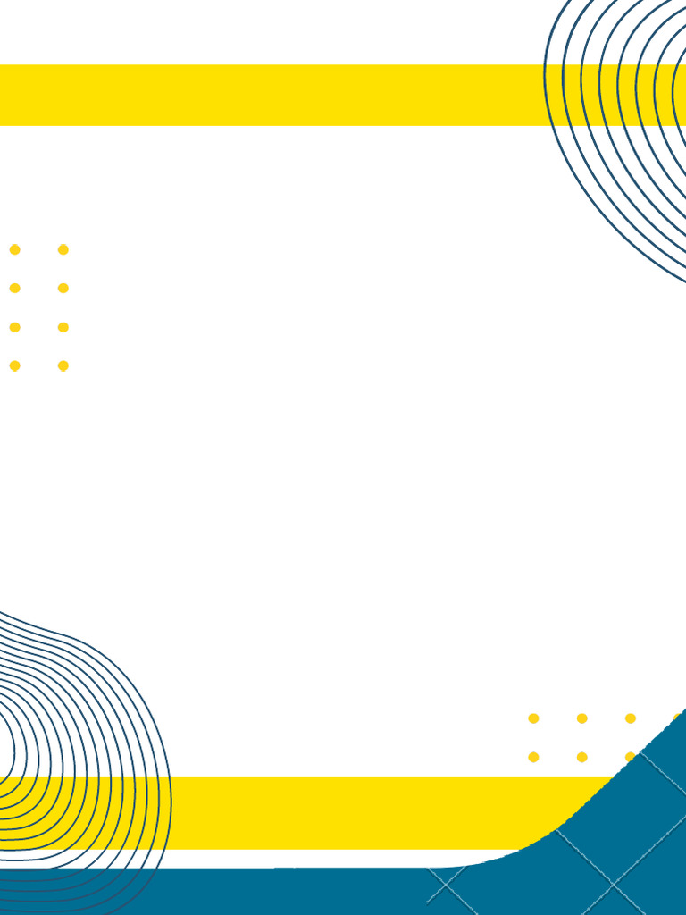 Blue Yellow Dotted Abstract Border A4 Document | PDF