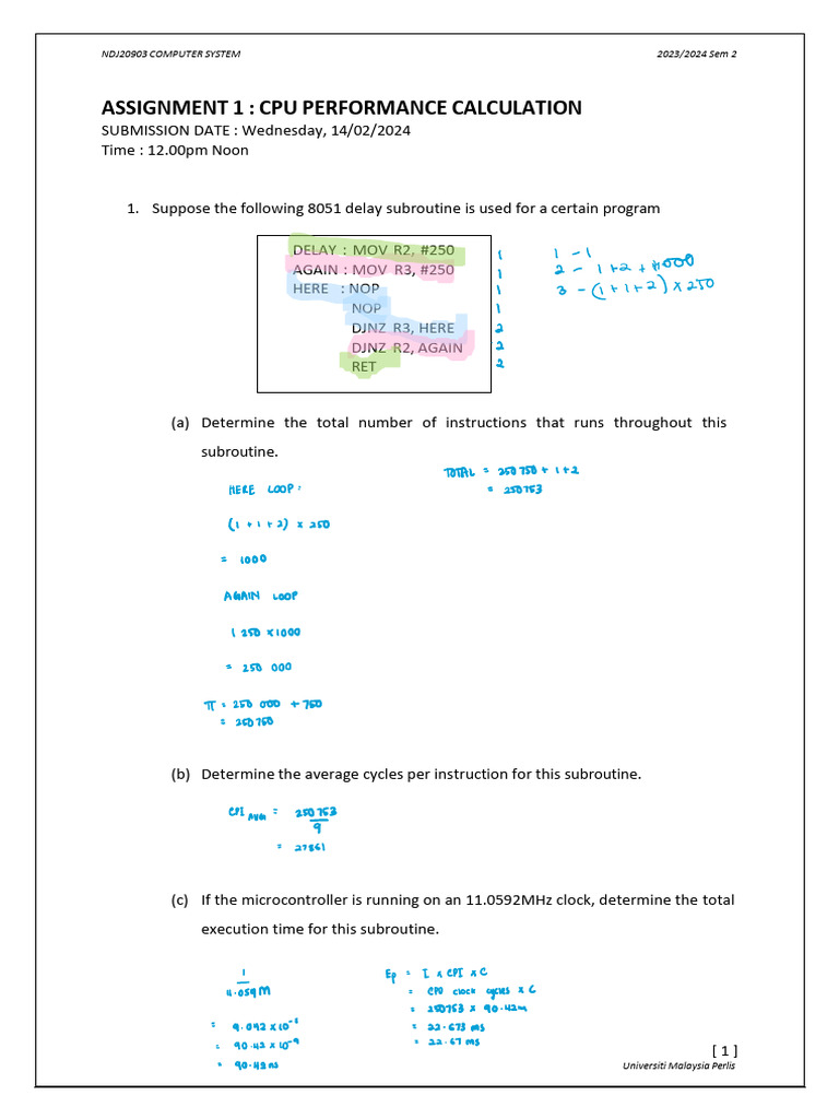 ASSIGNMENT 1 AutoRecovered | PDF | Central Processing Unit | Integrated Circuit
