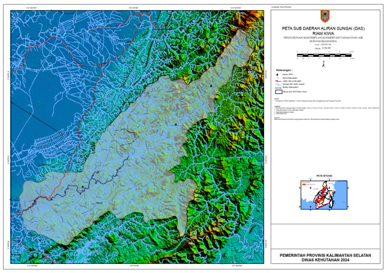 Peta DAS Riam Kiwa A1 (150) V1 | PDF