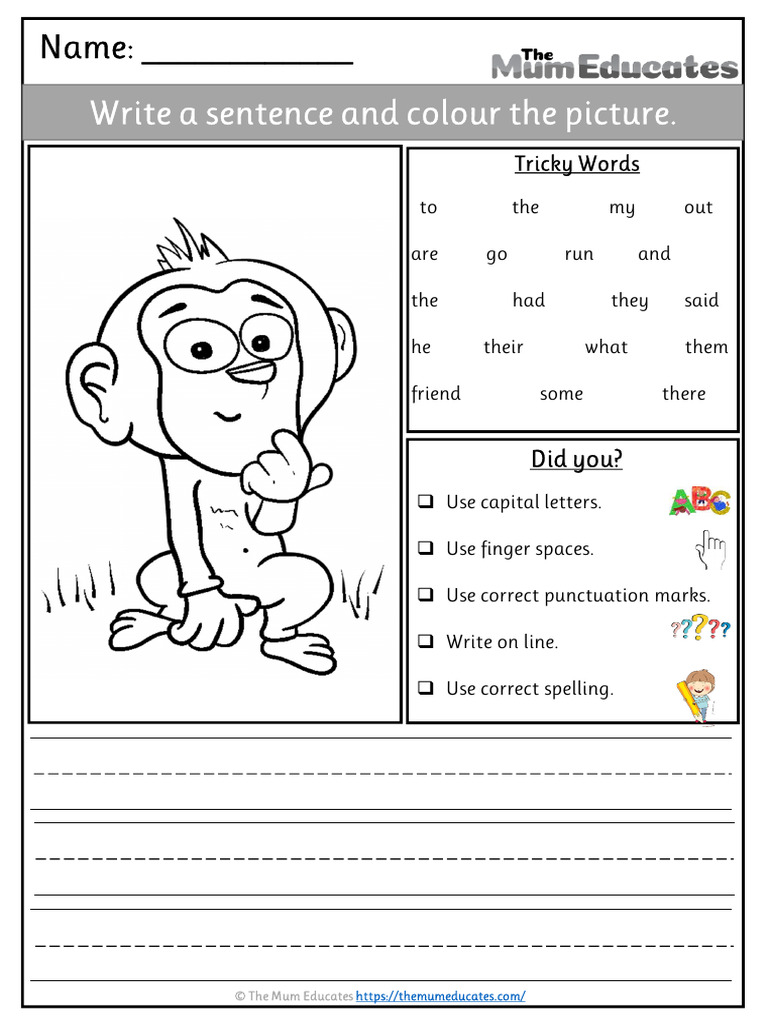 Early Literacy Activity Sheet | PDF