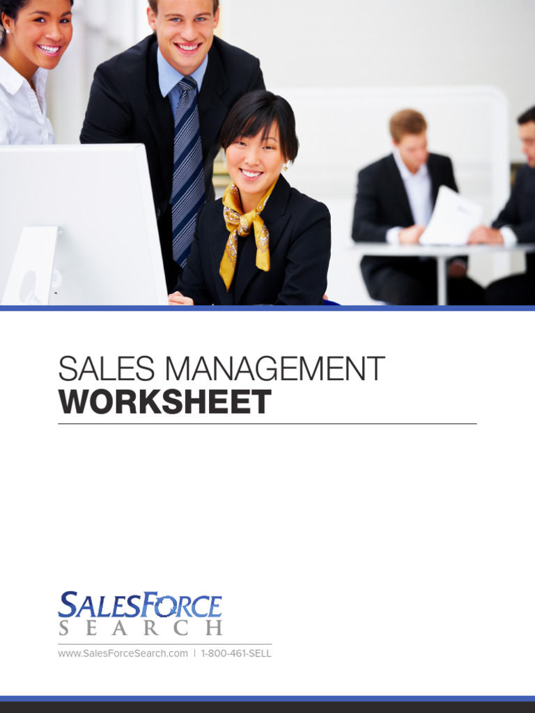 Sales Management Performance Worksheet | PDF | Sales | Nonverbal ...