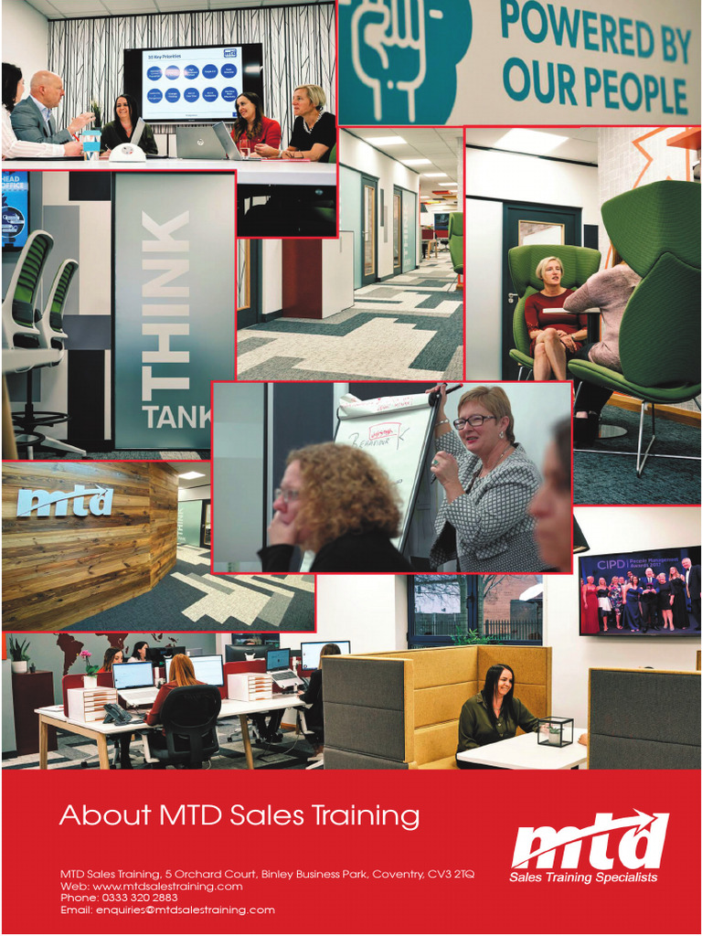 MTD Sales Training Brochure | PDF | Learning