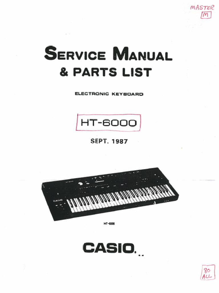 Casio HT6000 Service | PDF