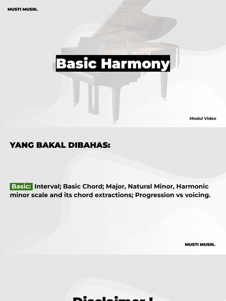 Modul Basic Harmony | PDF