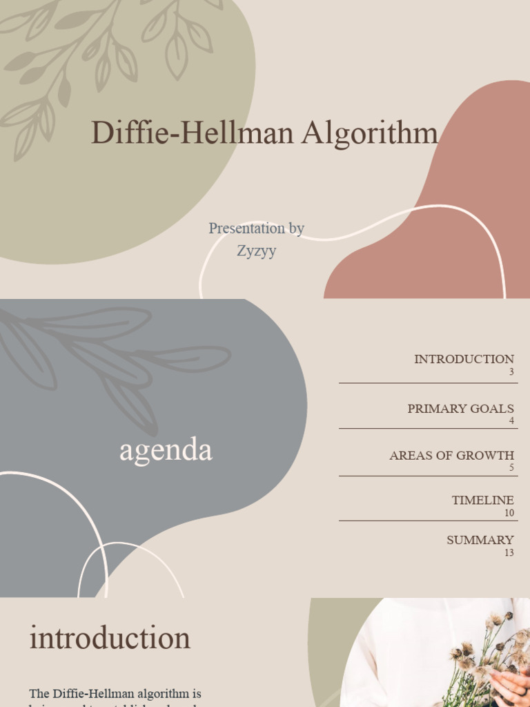 Diffie Hellman Algorithm Pdf Key Cryptography Public Key Cryptography