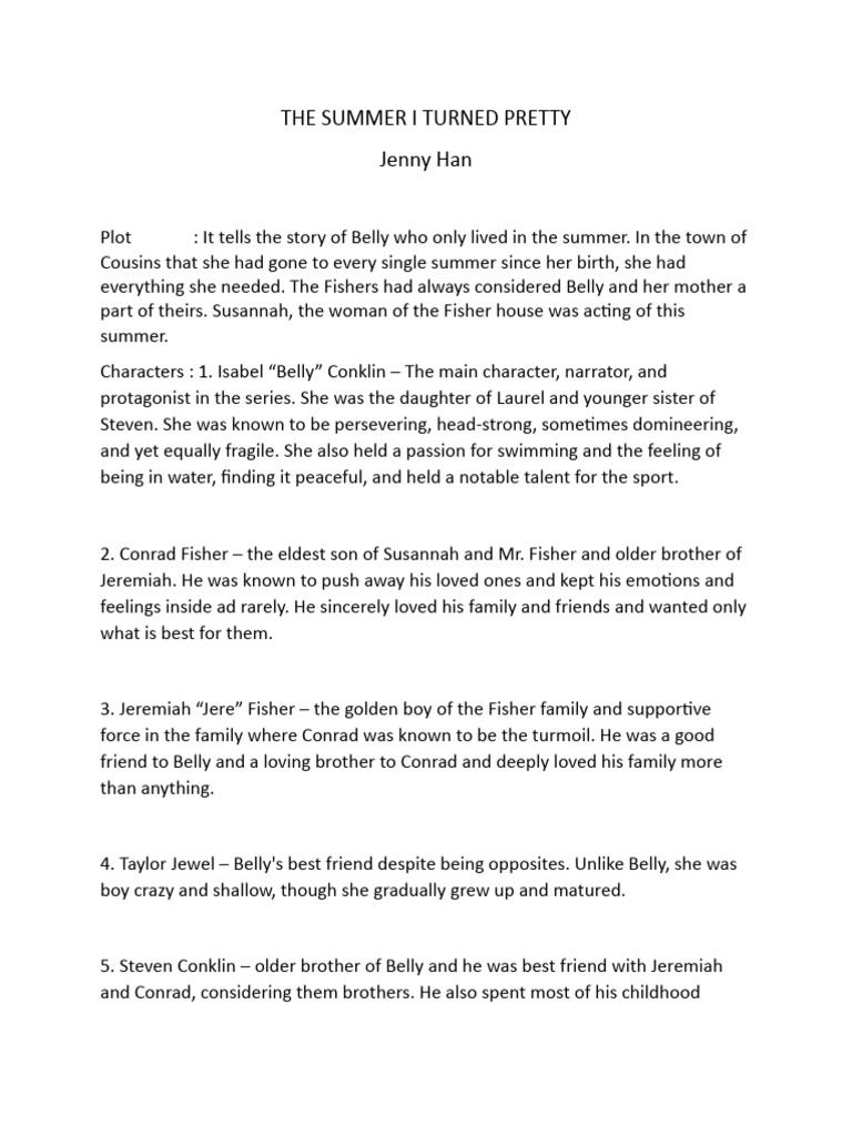 THE SUMMER I TURNED PRETTY (Moe Thet Swe) PDF | PDF