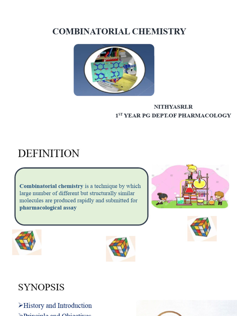 Combinatorial Chemistry | PDF | Organic Synthesis | Chemistry