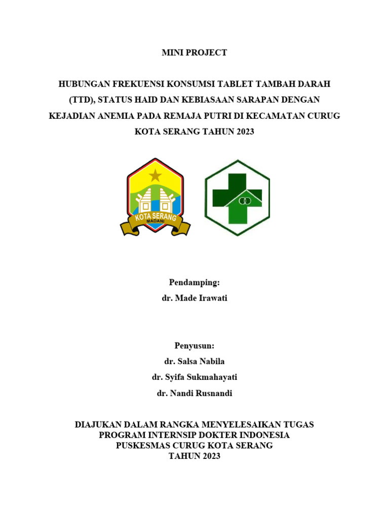 Hubungan TTD dan Anemia Remaja Putri | PDF