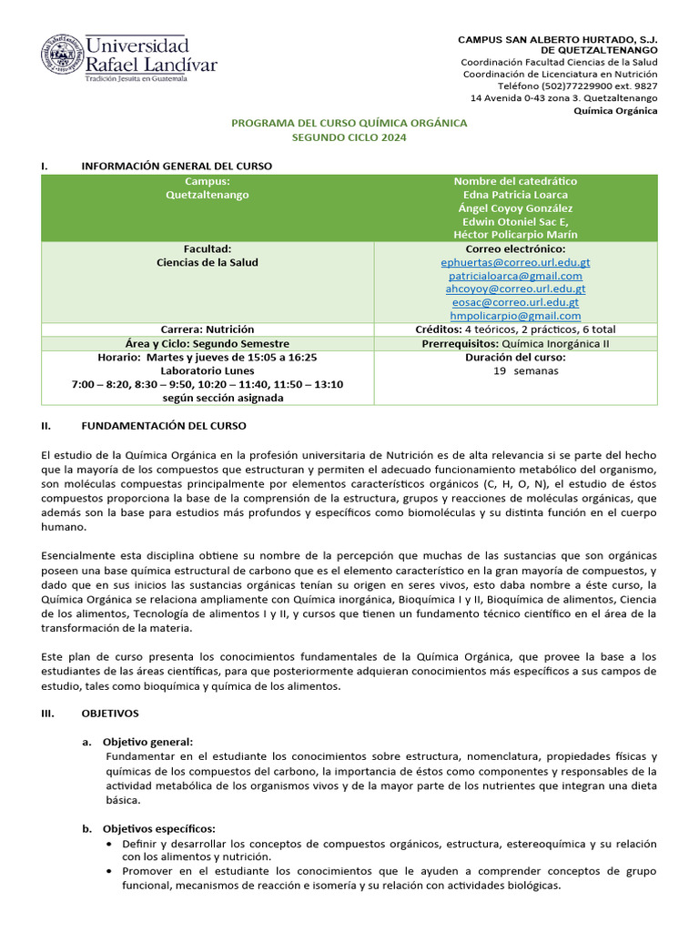 GuÃ A Didã¡ctica Del Curso de QuÃ Mica OrgÃ¡nica | PDF | Alcano | Química