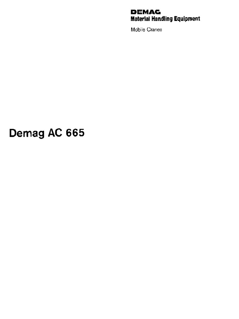 Demag 250t | PDF