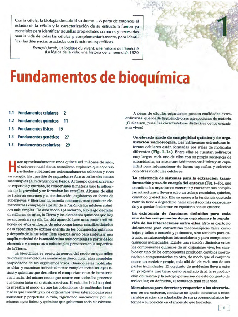 Introducción A La Bioquímica | PDF