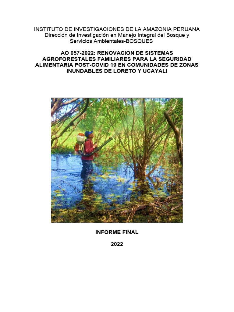 Informe Final | PDF | Agricultura