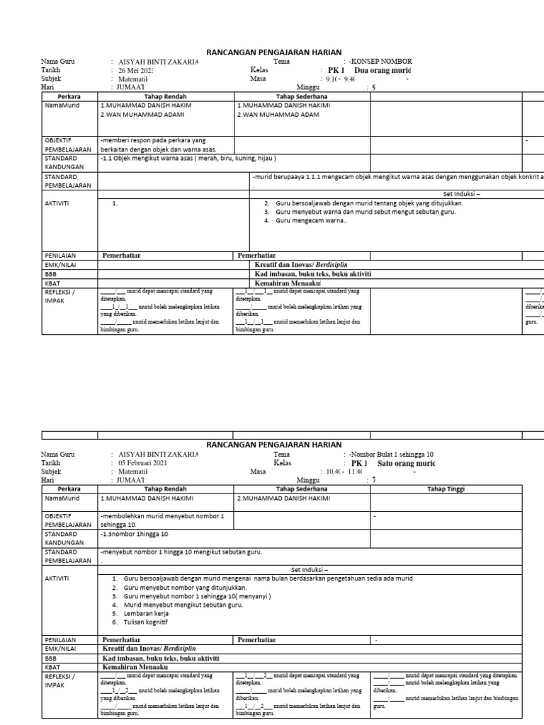 RPH MT (Baru 2021) | PDF