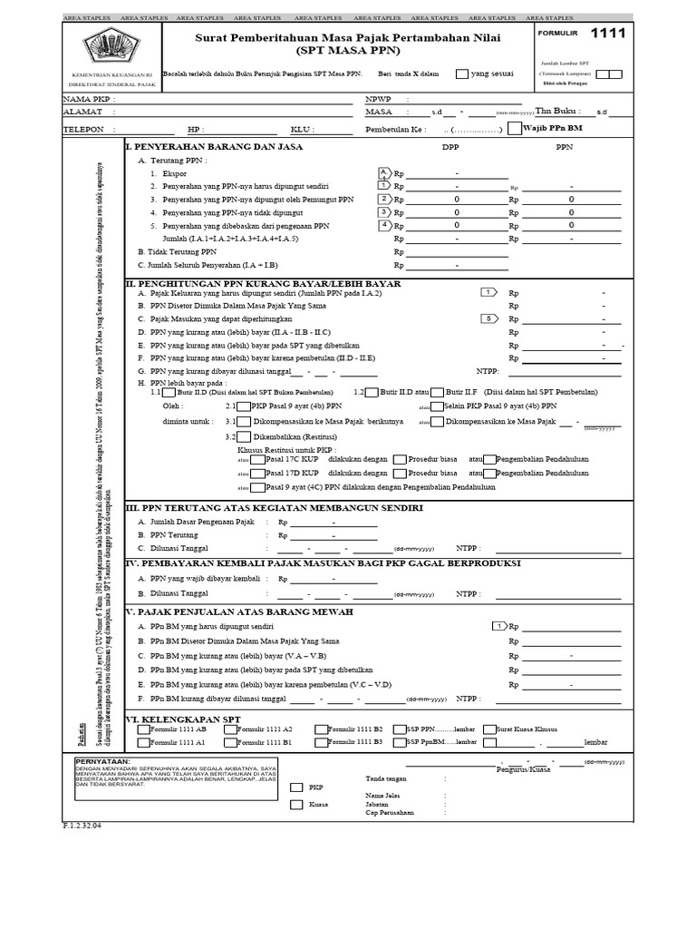 SPT Masa PPN 1111 | PDF