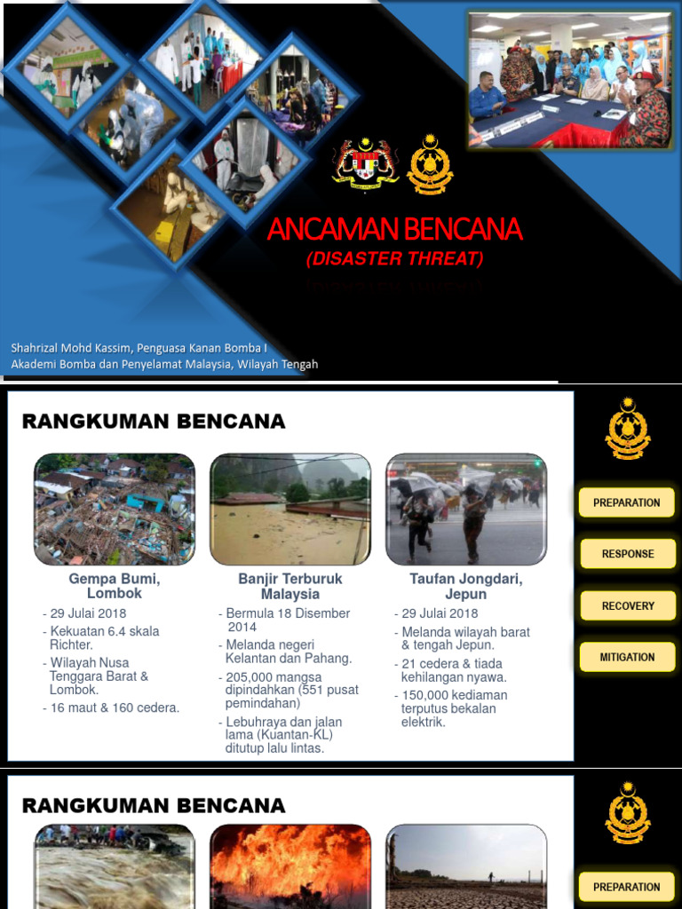 Ancaman Bencana 2023 (INTAN Wilayah Timur) | PDF