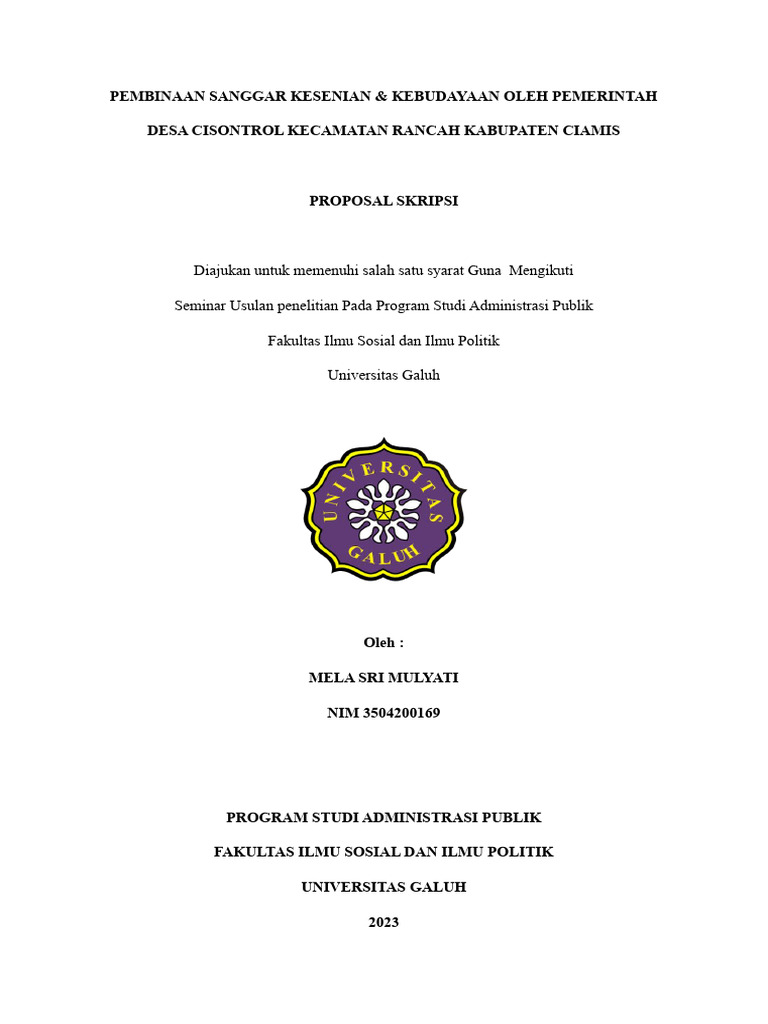 Bismillah Proposal Edit | PDF