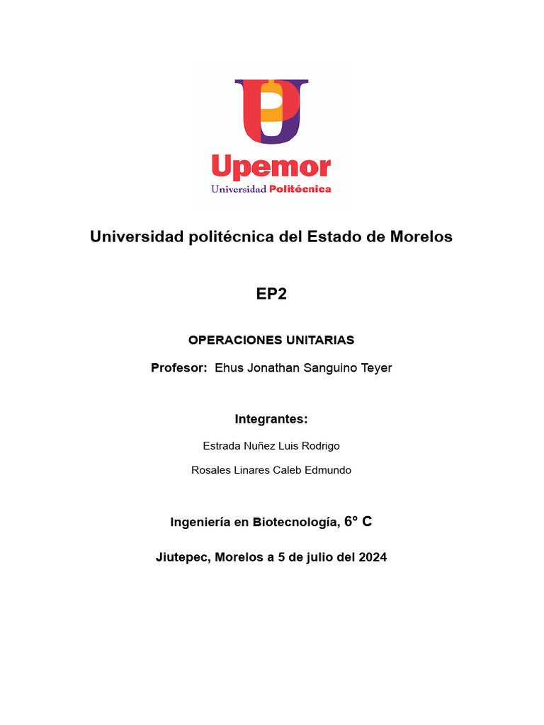 Ep2 Ehus | PDF | Filtración | Concentración