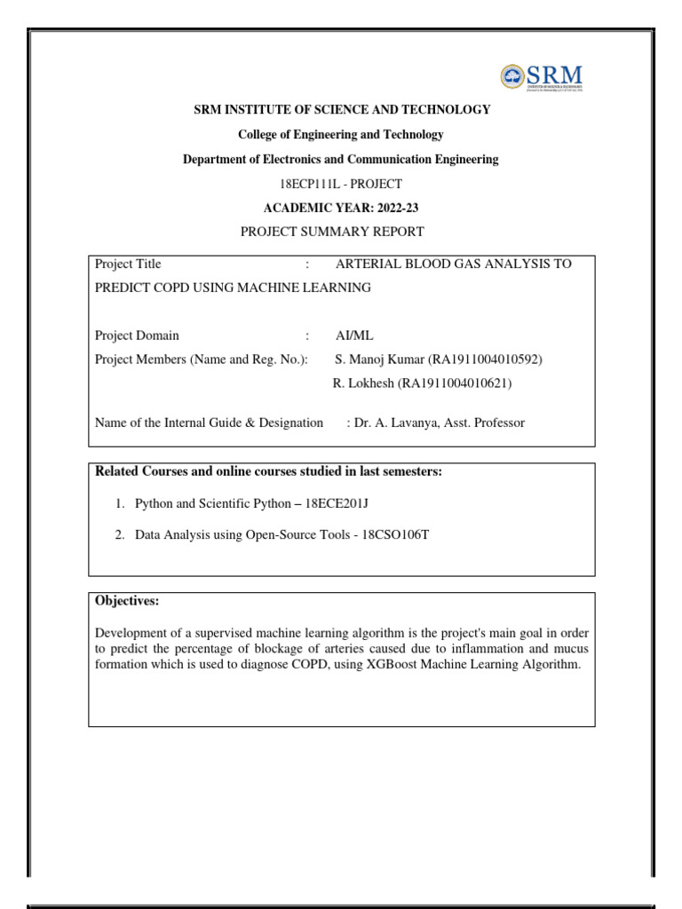 Project Summary Report | PDF | Engineering | Machine Learning