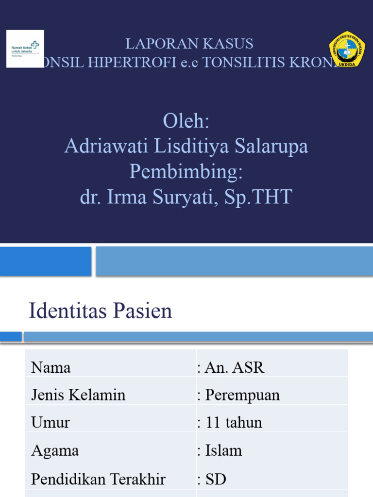 Lapsus Hipertrofi Tonsil-1 | PDF