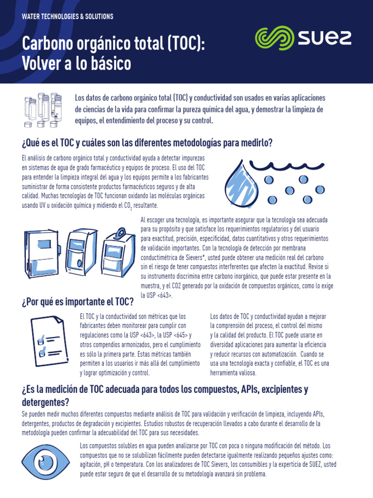 TOC 300 00257ES - Total Organic Carbon (TOC) Back To Basics, ES | PDF | Carbono organico total ...