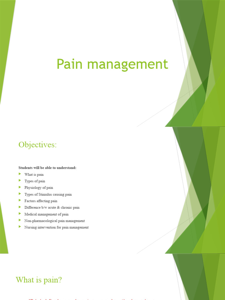 Pain Management | PDF | Pain | Pain Management