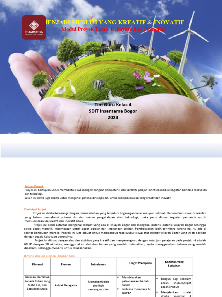 Modul P5 Kelas 4 NEW | PDF