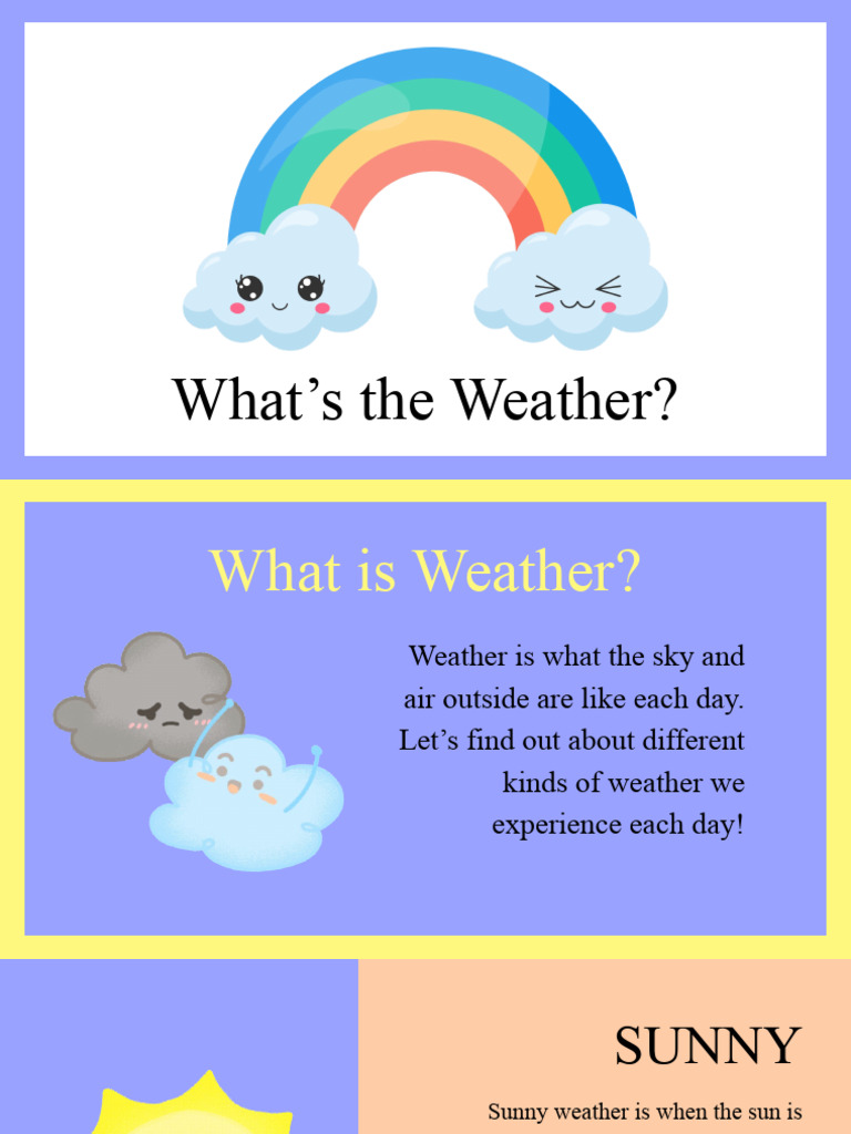 What's The Weather Science Presentation in Colorful Animated ...