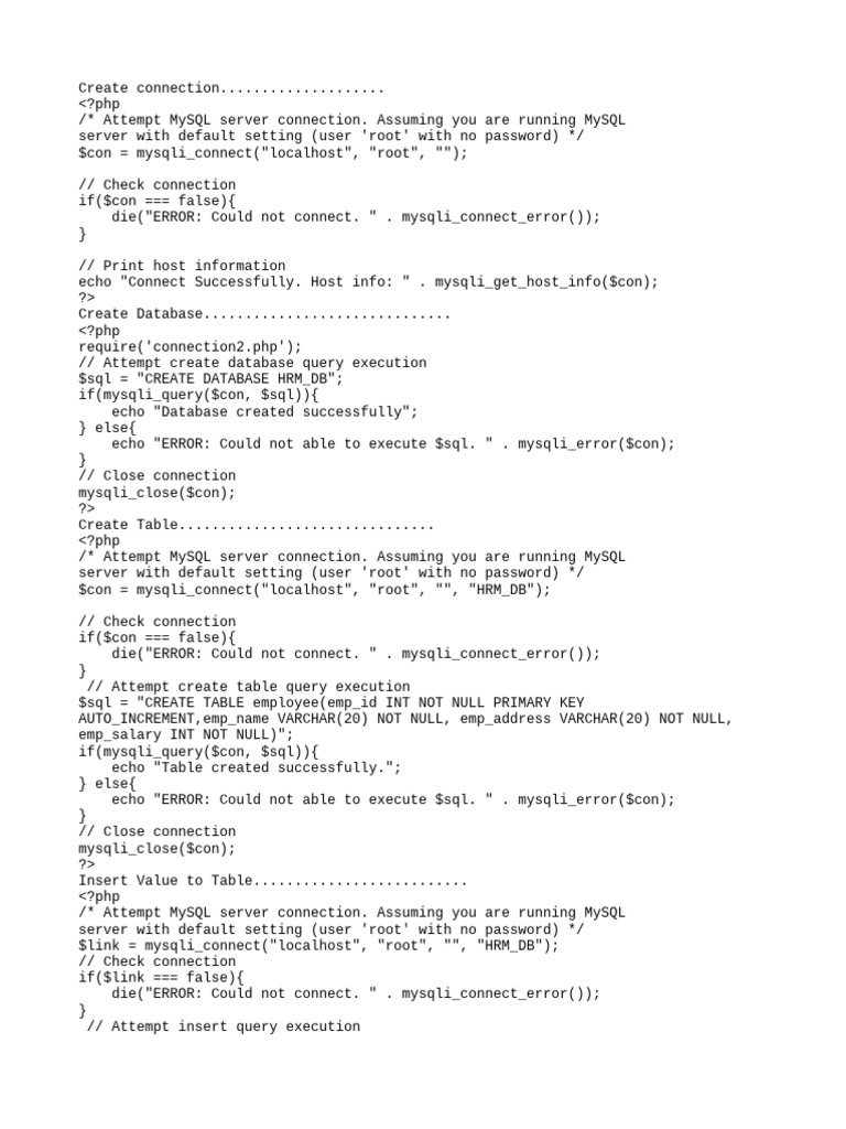 Html Lab Code Pdf Table Database Data Management 