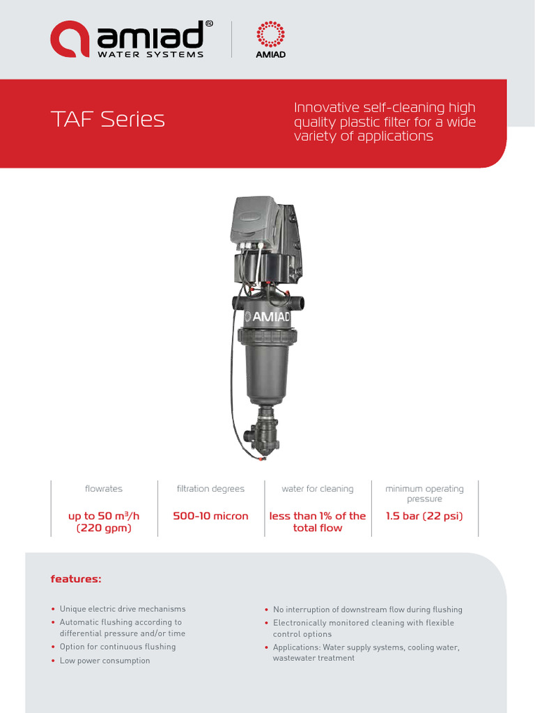 TAF Series | Download Free PDF | Filtration