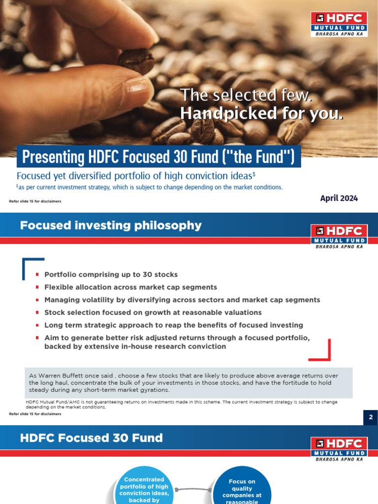 Presentation - HDFC Focused 30 Fund (Apr 2024) | PDF | Investing ...