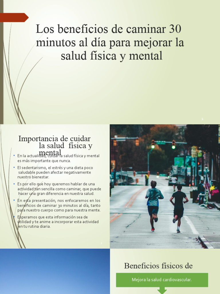 Los beneficios de caminar 30 minutos al shudy | Descargar gratis PDF ...