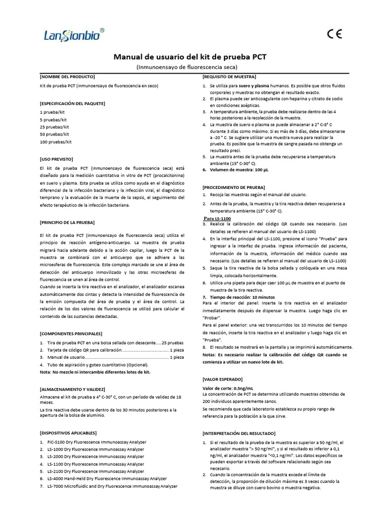 Inserto Lansionbio PCT | PDF | Especialidades Medicas | Medicina CLINICA