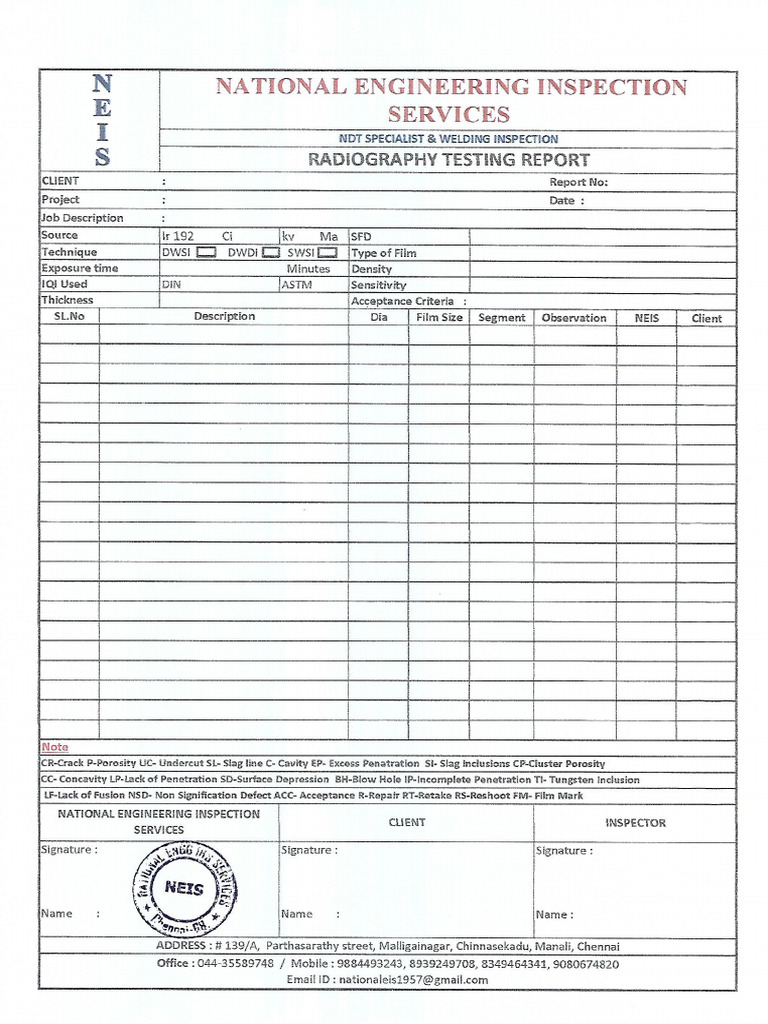 National RT Report | PDF