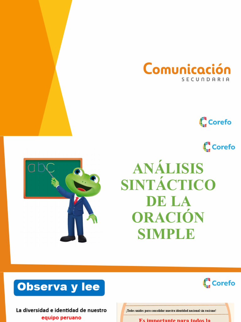 Análisis Sintáctico de La Oración Simple | PDF | Asunto (gramática) | Verbo