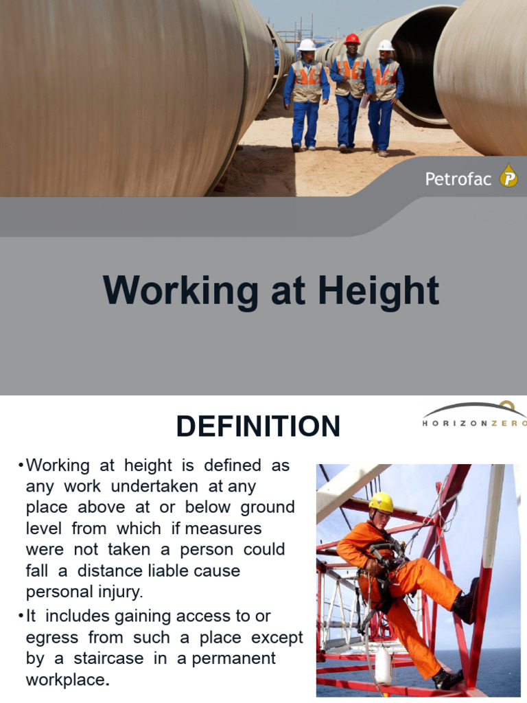Working at Height | PDF | Safety | Risk Assessment
