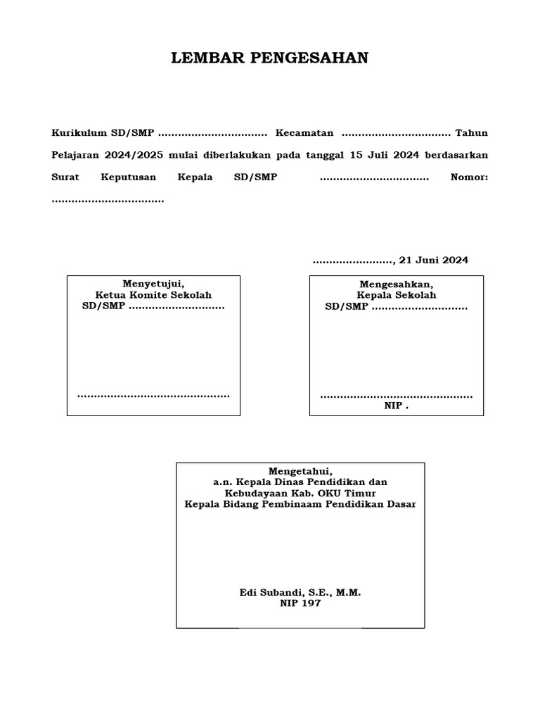 Lembar Pengesahan KSP | PDF